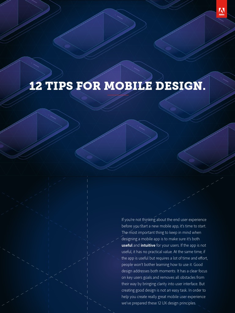 12 Tips Mobile Design | PDF | User Interface | Mobile App