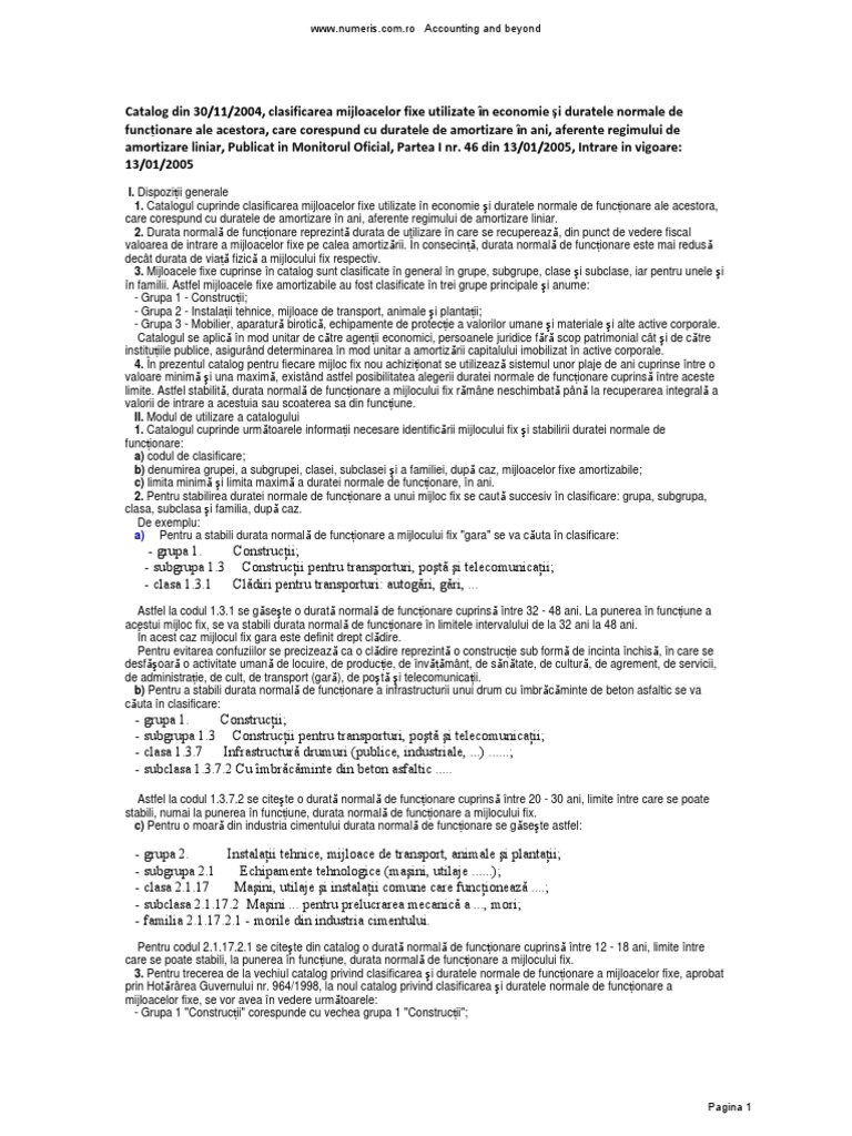 Catalog Mijloace Fixe PDF | PDF
