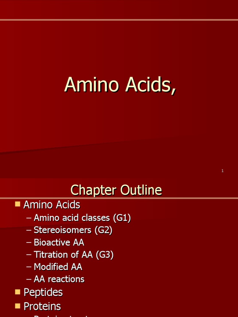 Amino Acid | PDF | Amino Acid | Functional Group