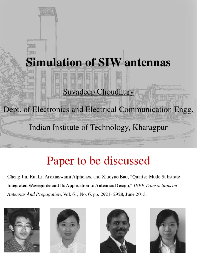 SIW Antenna Tutorial | PDF | Waveguide | Antenna (Radio)