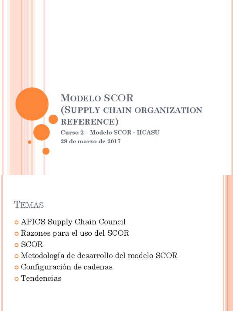 s2 Modelo Scor | PDF | Benchmarking | Sectores Economicos