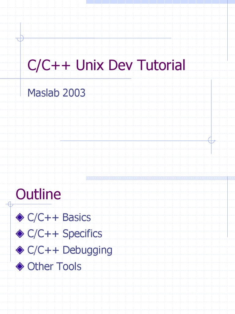 C/C++ Unix Dev Tutorial: Maslab 2003 | PDF | Library (Computing) | Computer Programming