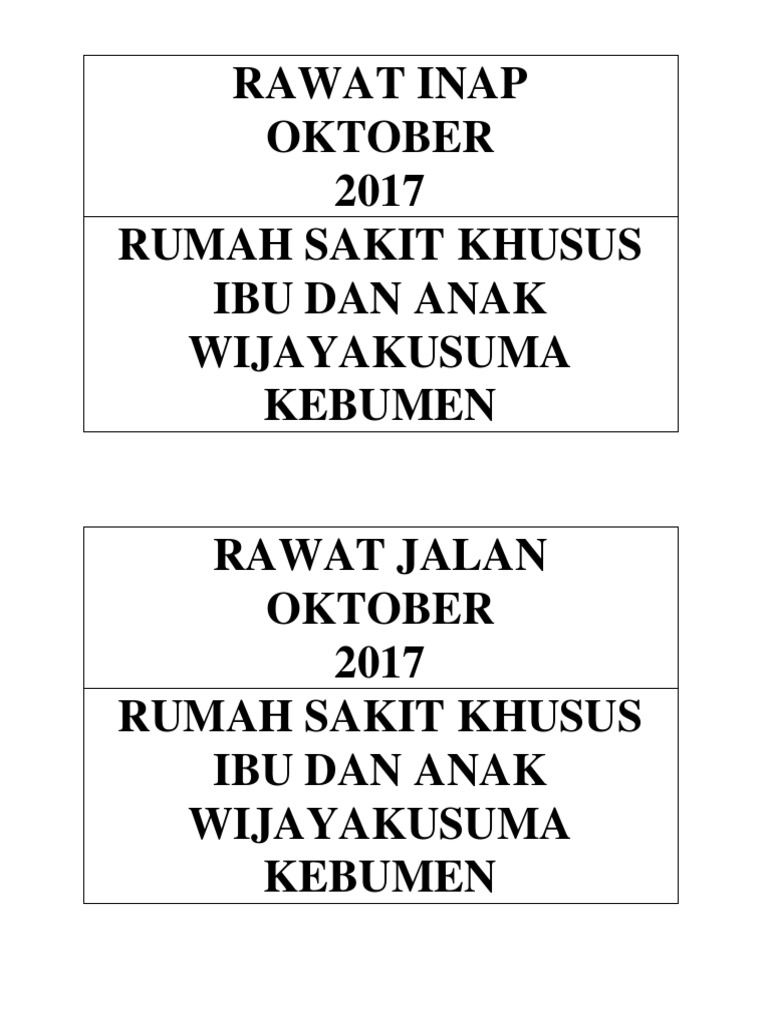 Tempelan BPJS Kardus | PDF
