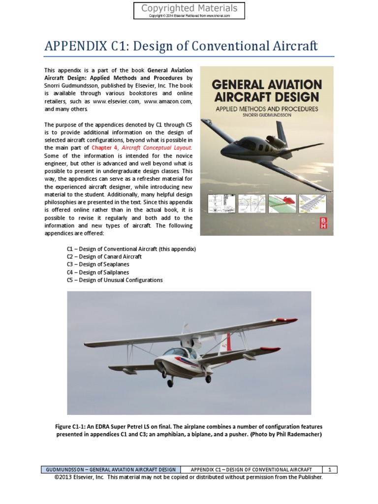 A.2. Design of Conventional Aircraft | PDF | Biplane | Lift (Force)