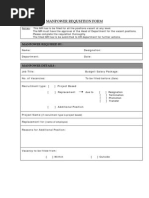 HR-MRF (Manpower Request Form) | PDF