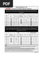 Polycab Datasheet PDF | PDF | Coaxial Cable | Electrical Conductor