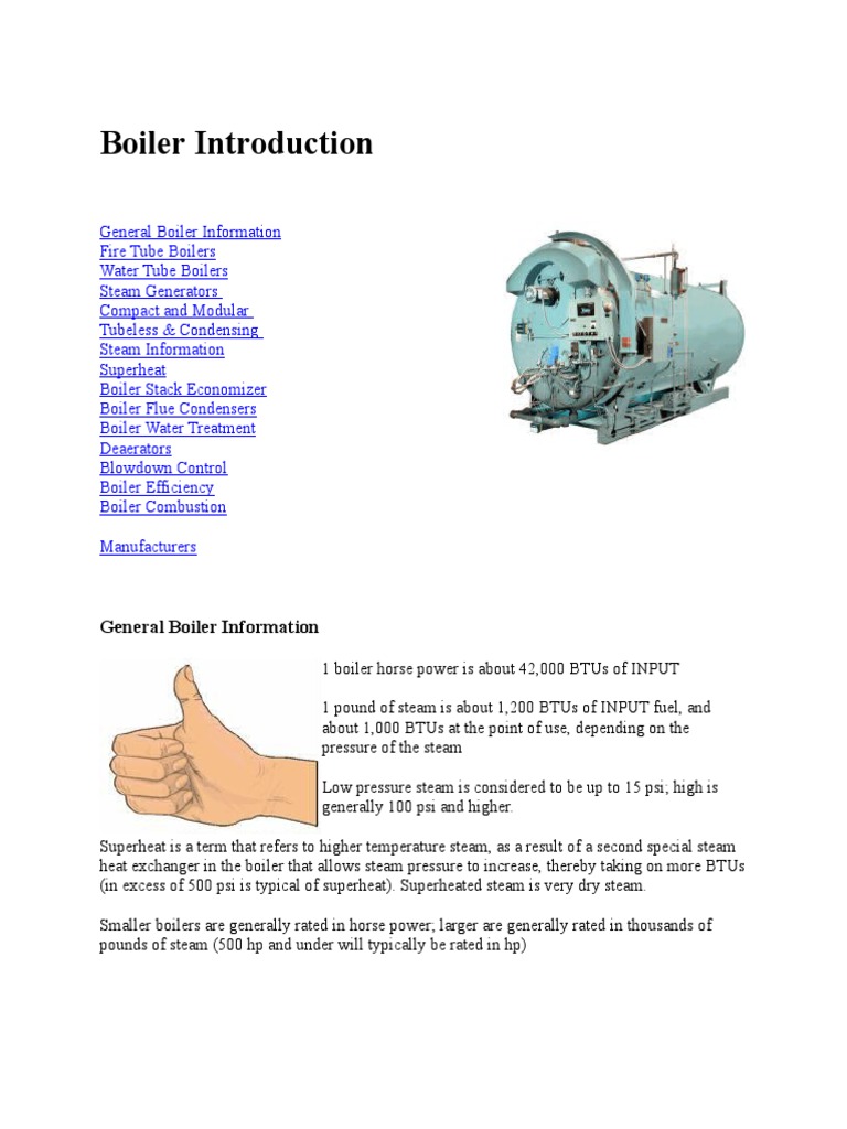 Boiler Introduction | PDF | Boiler | Steam