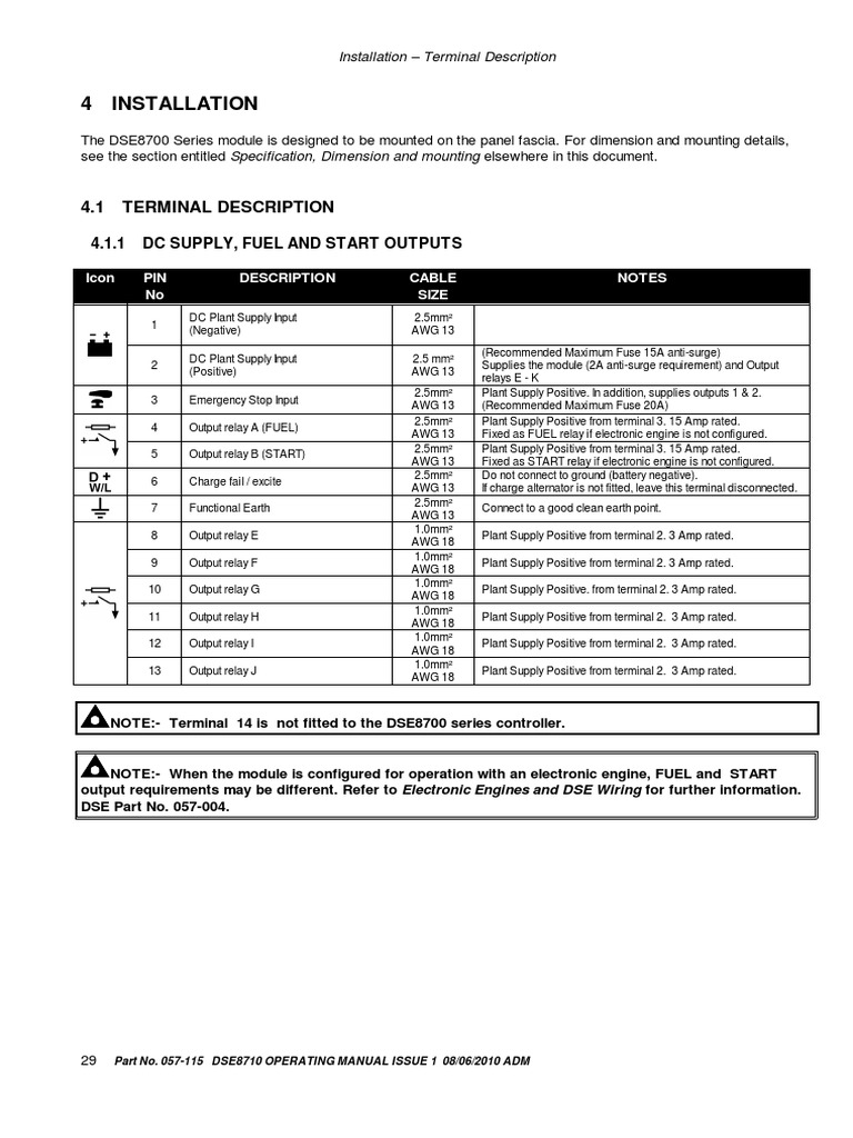 Bolnera DSE 8710 | PDF | Amplifier | Relay