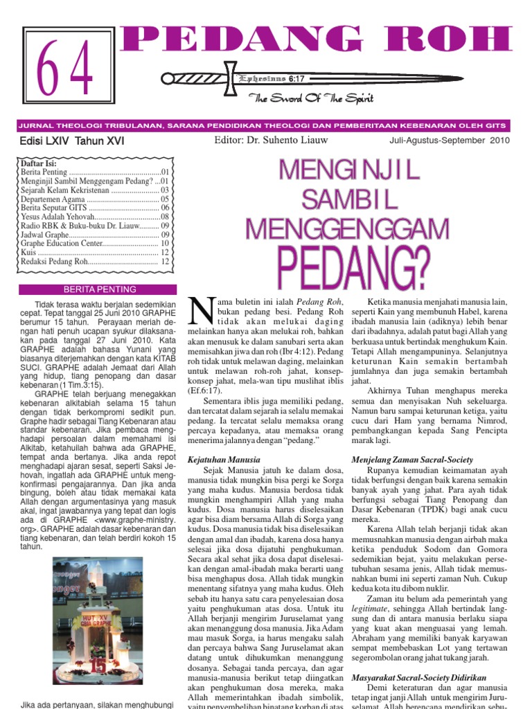 Pedang Roh Edisi 64 | PDF