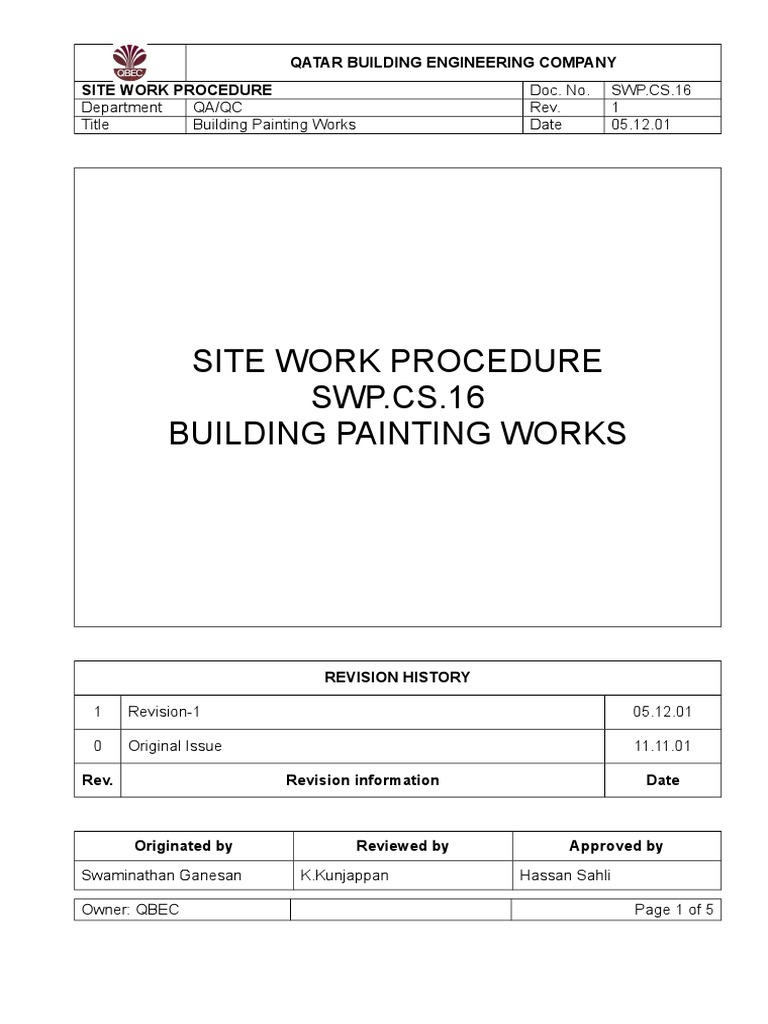 Painting-Method statement.doc | Paint | Art Media