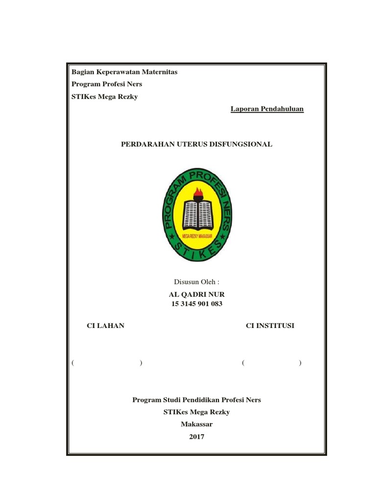 Perdarahan Uterus Disfungsional (PUD) | PDF | Kesehatan Holistik ...