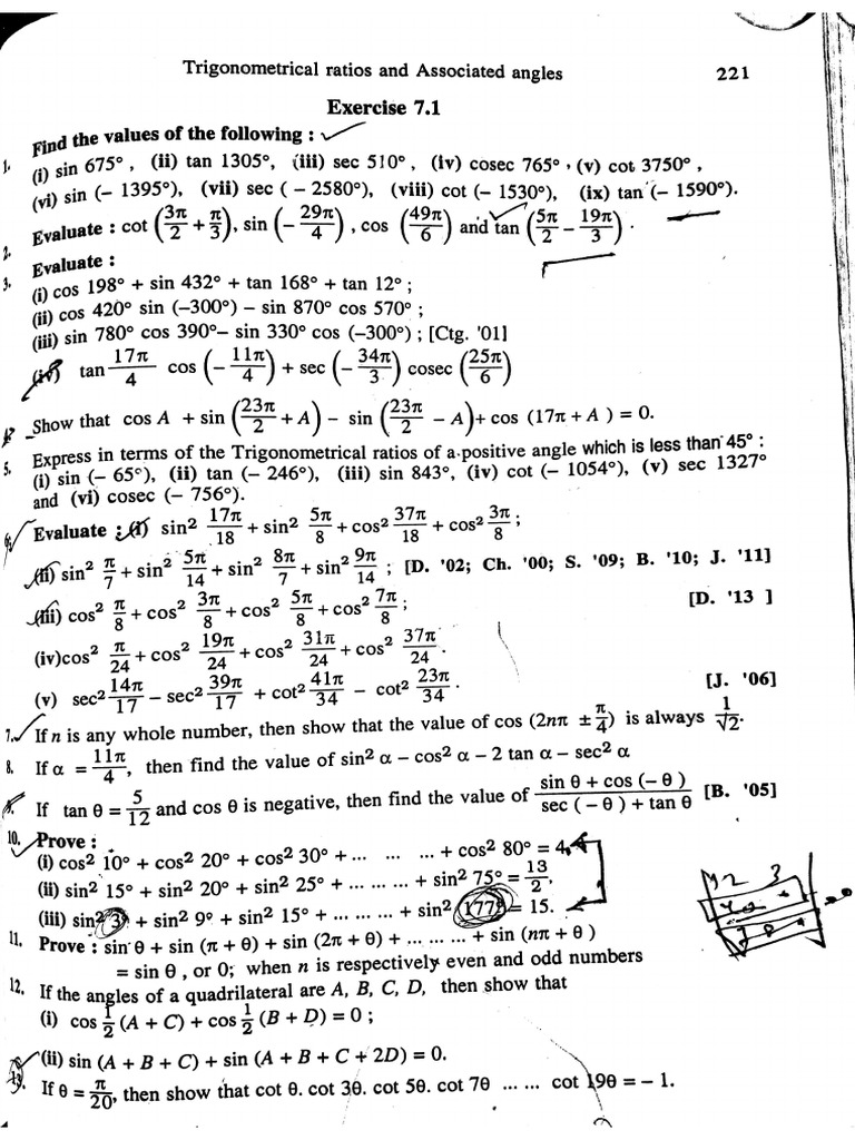 Trigonometry 7.1 PDF | PDF