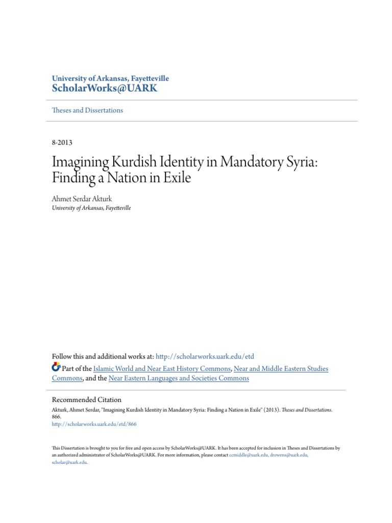 Imagining Kurdish Identity in Mandatory Syria - Finding A Nation I ...