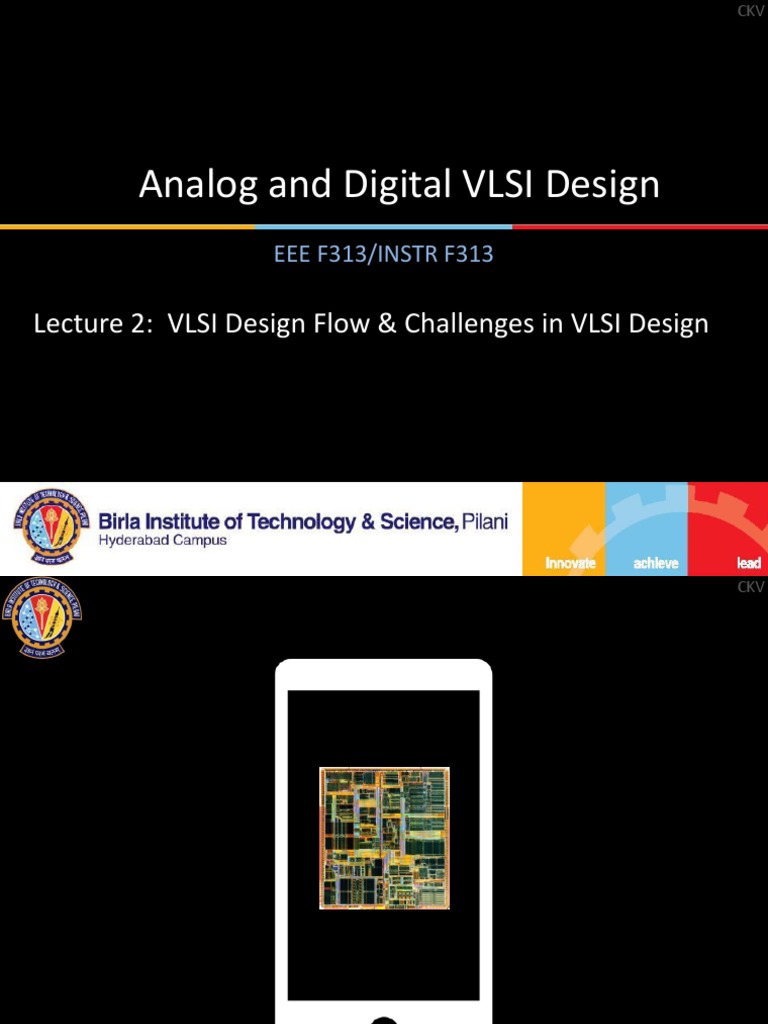 Analog And Digital Vlsi Design Lecture 2 Vlsi Design Flow And Challenges In Vlsi Design