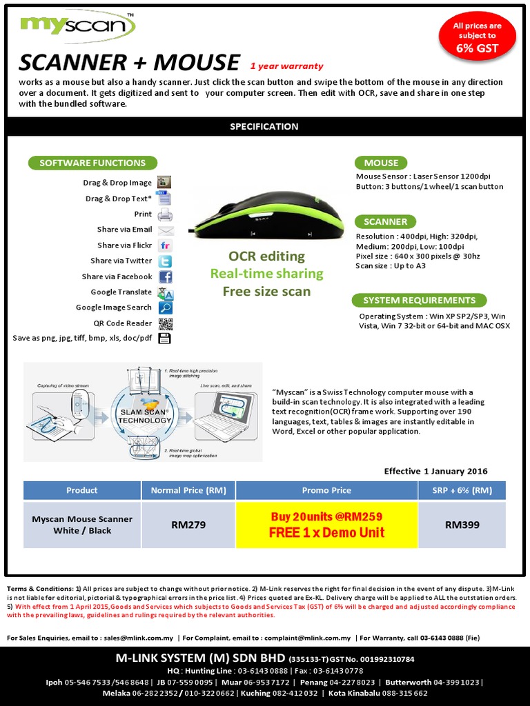 Scanner + Mouse: OCR Editing Free Size Scan | PDF | Image Scanner ...