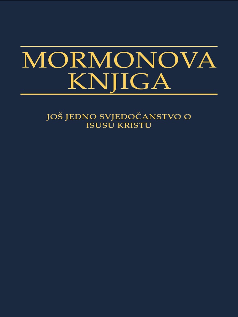 Mormonova Knjiga | PDF