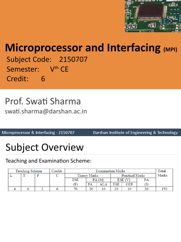MPI Unit 1 | PDF | Central Processing Unit | Integrated Circuit