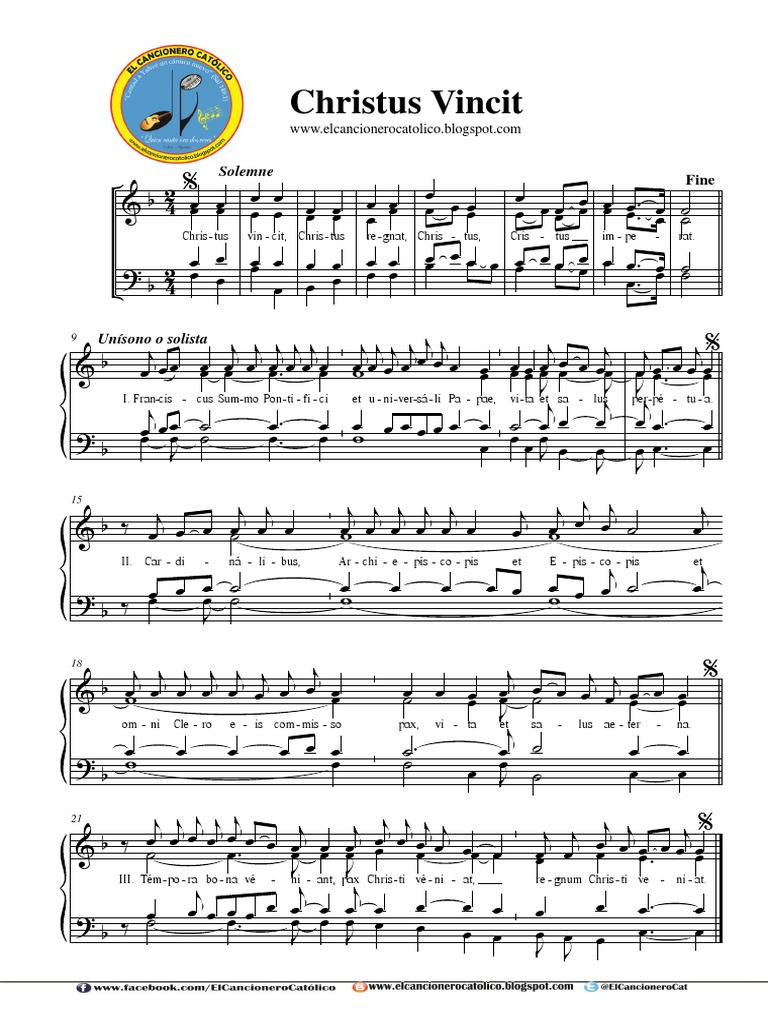 Christus Vincit Tempora | Descargar gratis PDF | Positions d'autorité ...