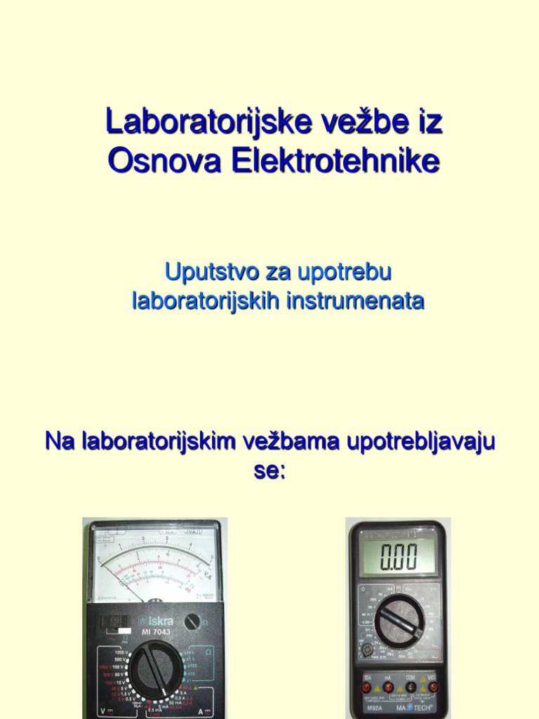 Lab Vezbe Instrumenti | PDF