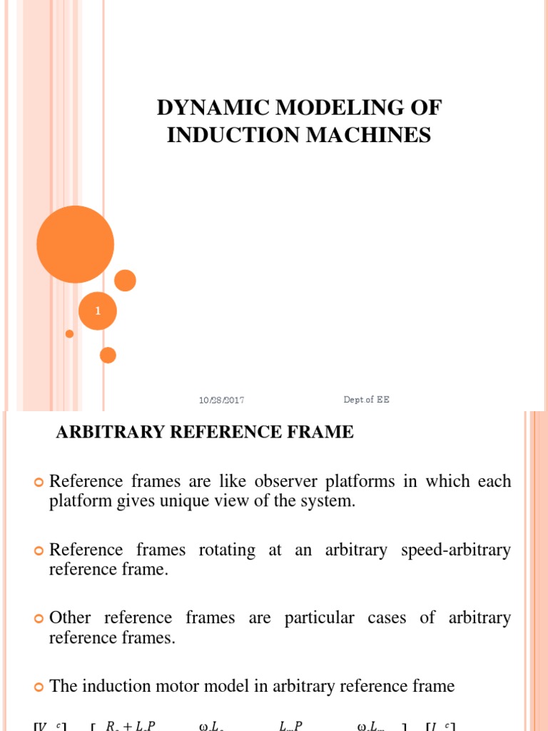 Rotor Reference Frame Model | PDF | Electric Motor | Electrical Components