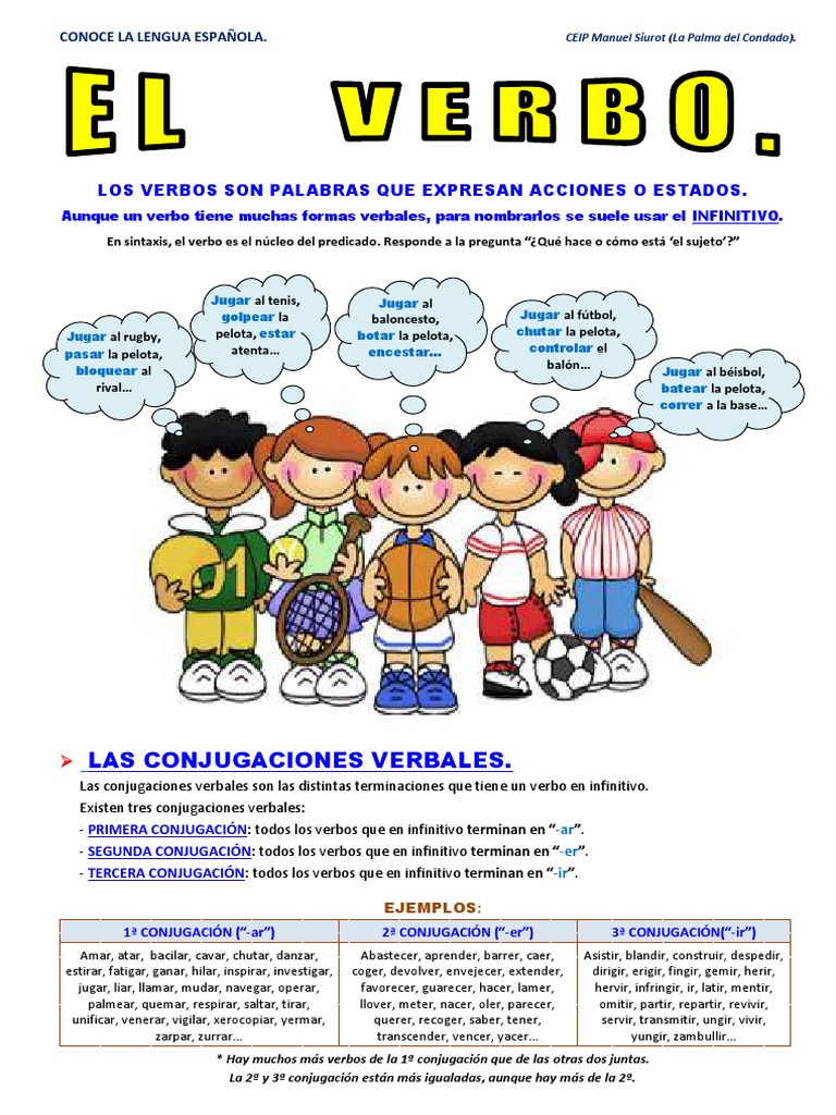 23 Conoce La Lengua El Verbo PDF | Numero Gramatical | Verbo
