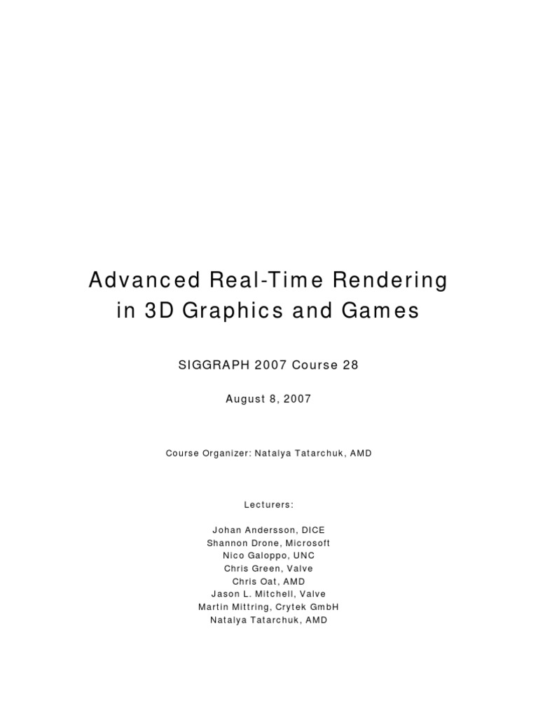 Course28-Advanced Real-Time Rendering in 3D Graphics and Games ...
