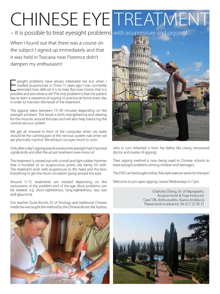 Chinese Eye Treatment | PDF | Qigong | Acupuncture