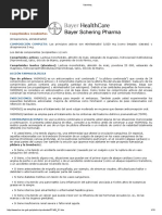 Prospecto de Anticonceptivos Yasmin | PDF | Píldora anticonceptiva oral ...