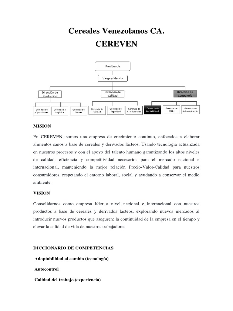 Diccionario de Competencias Cardinales y Especicas de Cereven | PDF ...