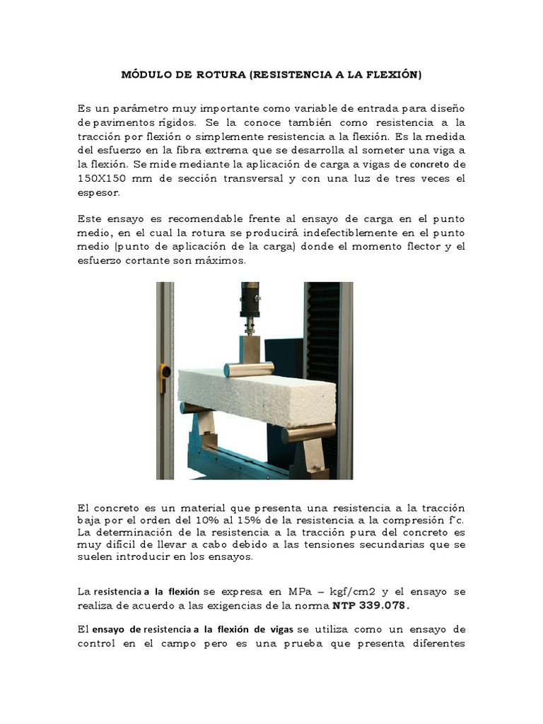 Módulo de Rotura | PDF | Física Aplicada e Interdisciplinaria | Science