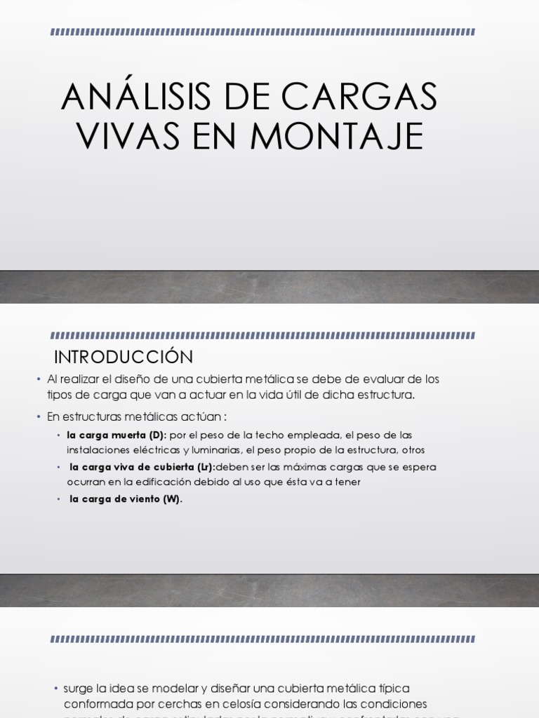 Análisis de Cargas Vivas en Montaje | PDF | Braguero | Science