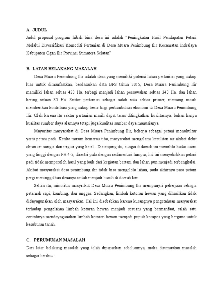 Proposal Yang Benar | PDF