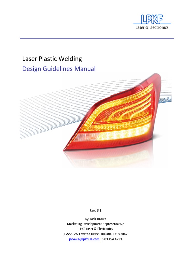 Plastic Laser Welding Design Guidelines PDF | PDF | Welding | Construction