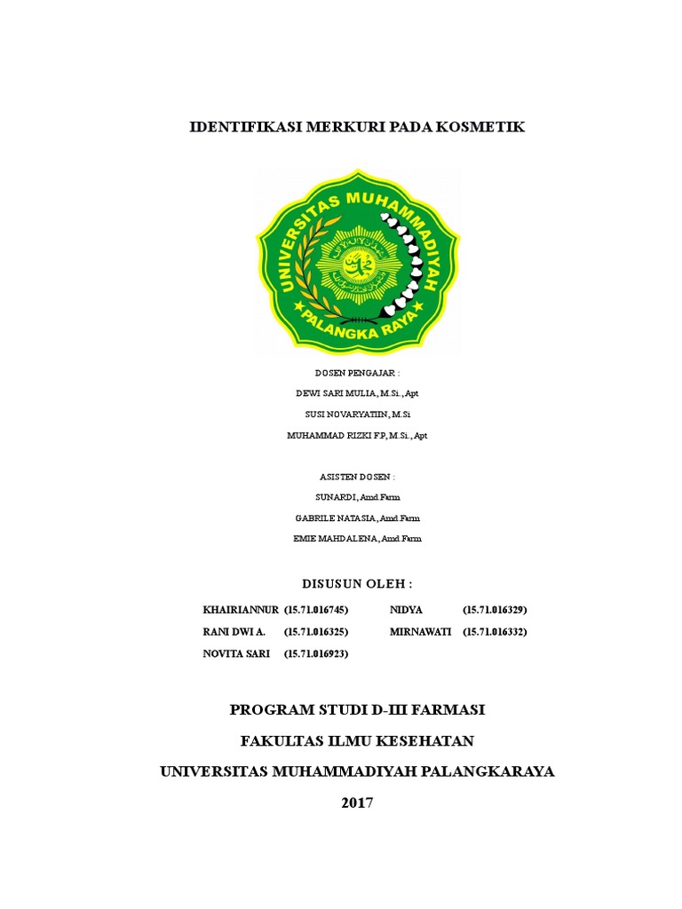 Full Identifikasi Merkuri | PDF | Kesehatan Holistik | Sains & Matematika