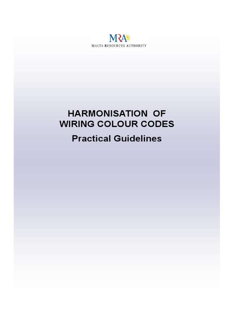 14.1.harmonisation of Wiring Colour Codes | PDF | Electrical Wiring ...