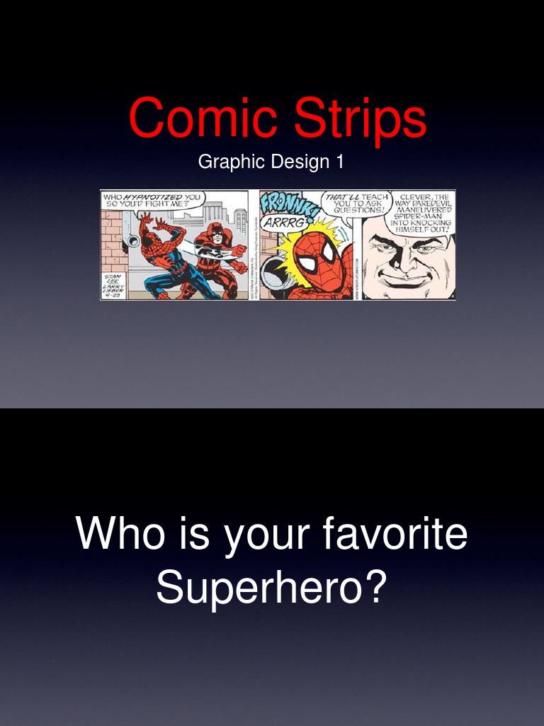 Comic Strips: Graphic Design 1 | PDF