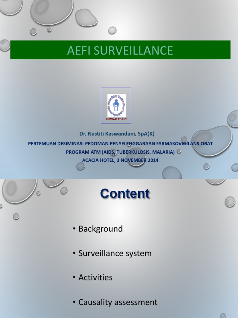 AEFI Surveillance for Health Experts | PDF | Vaccines | Causality