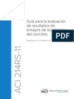 ACI 214 R-2011 Evaluacion Pruebas de Resistencia (Español) | PDF