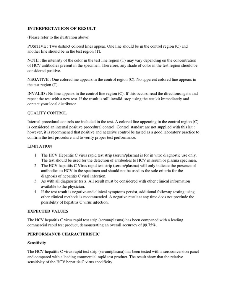 HCV Rapid Test Guide | PDF | Hepatitis C | Hepatitis C Virus
