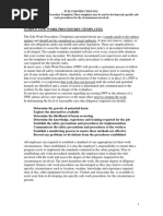 General SWP Template | PDF | Risk Assessment | Safety