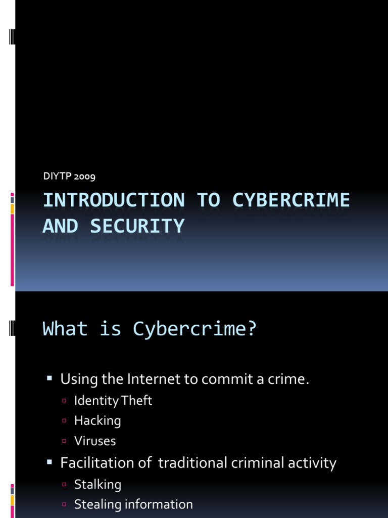 Cybercrime | PDF | Denial Of Service Attack | Computer Security