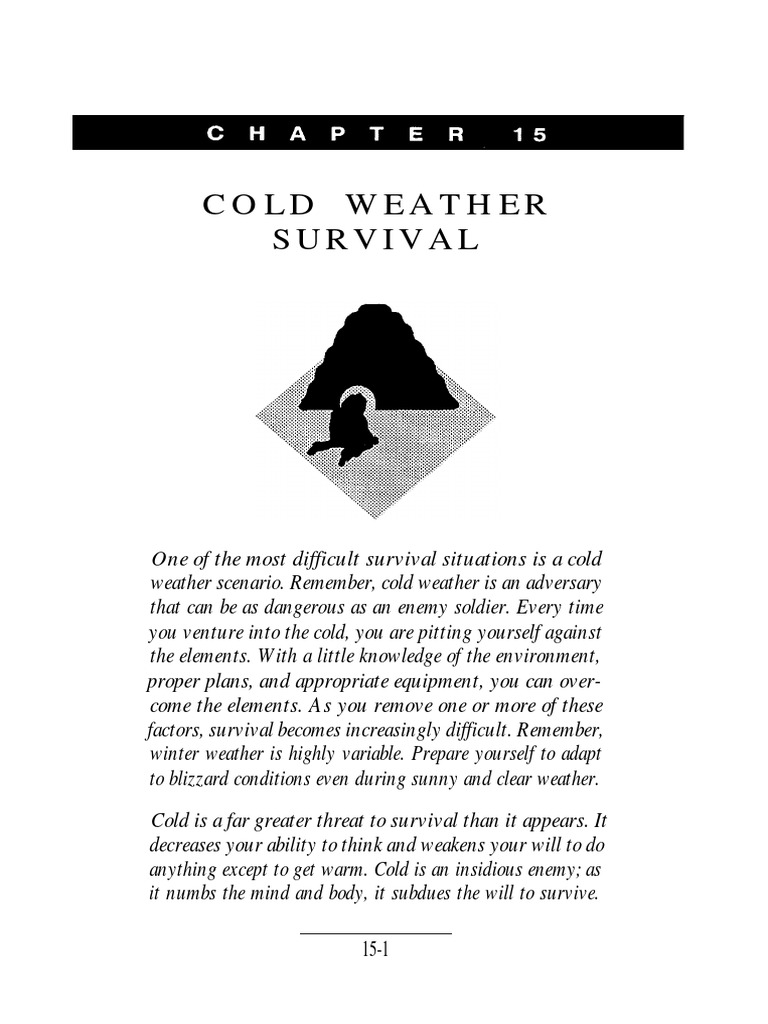 Cold Weather Survival PDF | Download Free PDF | Hypothermia | Snow