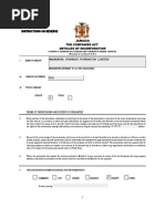 MEMART Format Tanzania | PDF | Liquidation | Banks