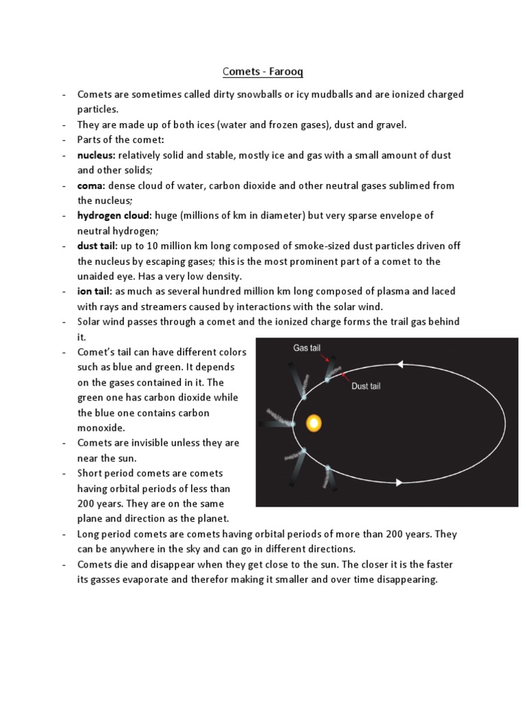 Understanding Comets: Structure and Types | PDF | Social Science ...