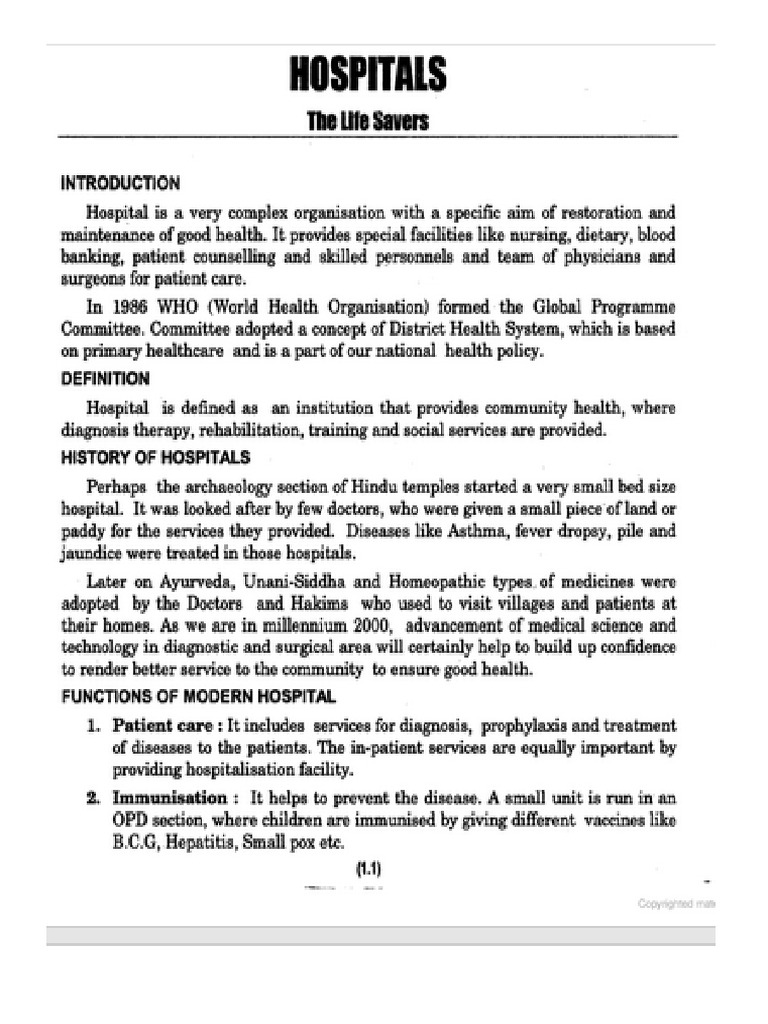 Hospital Pharmacy Notes | PDF