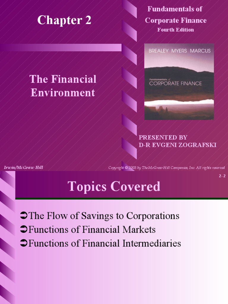 The Financial Environment: Fourth Edition | PDF | Financial Markets ...