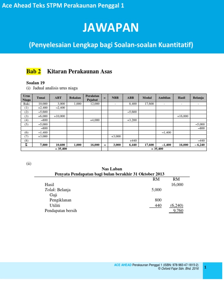STPM Perakaunan 1 | PDF