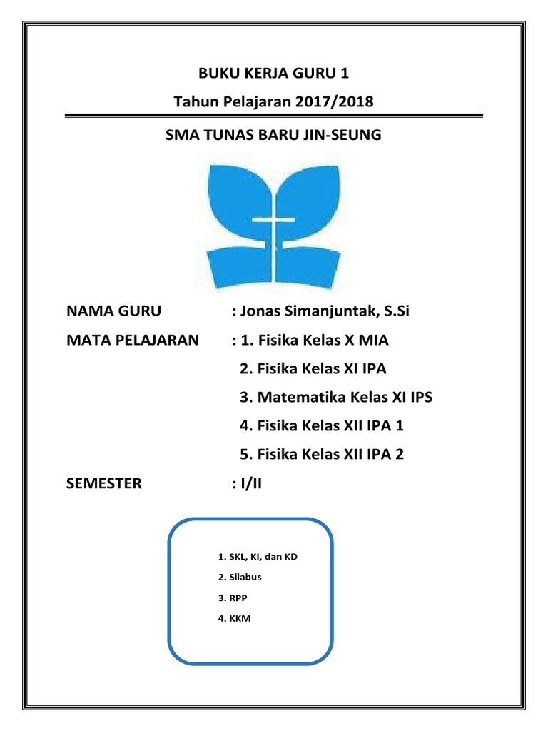 Cover Buku Kerja Guru 1 | PDF