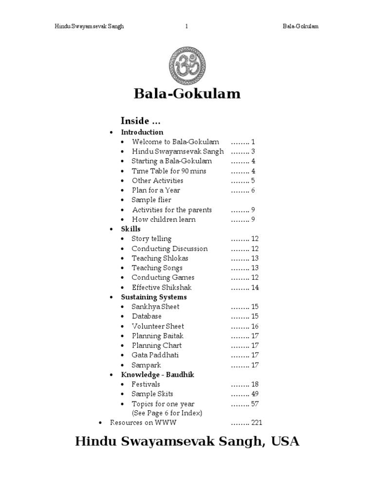 Completebook of BALAGOKULAM | PDF | Religion And Belief