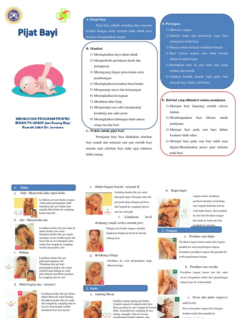 Leaflet Pijat Bayi | PDF